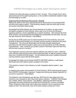 Cloud Services Keep Food Authority Operational After Hurricane Sandy Disaster | PDF | Cloud ...