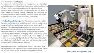 FOOD AUTOMATION AND ROBOTICS: FOR IMPROVED FOOD MANUFACTURING AND ...