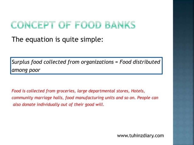 Concept of Food banks and ways to start a full fledged food bank | PPTX ...