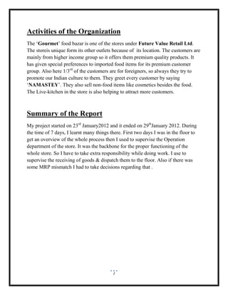 Food bazar project2 | DOCX