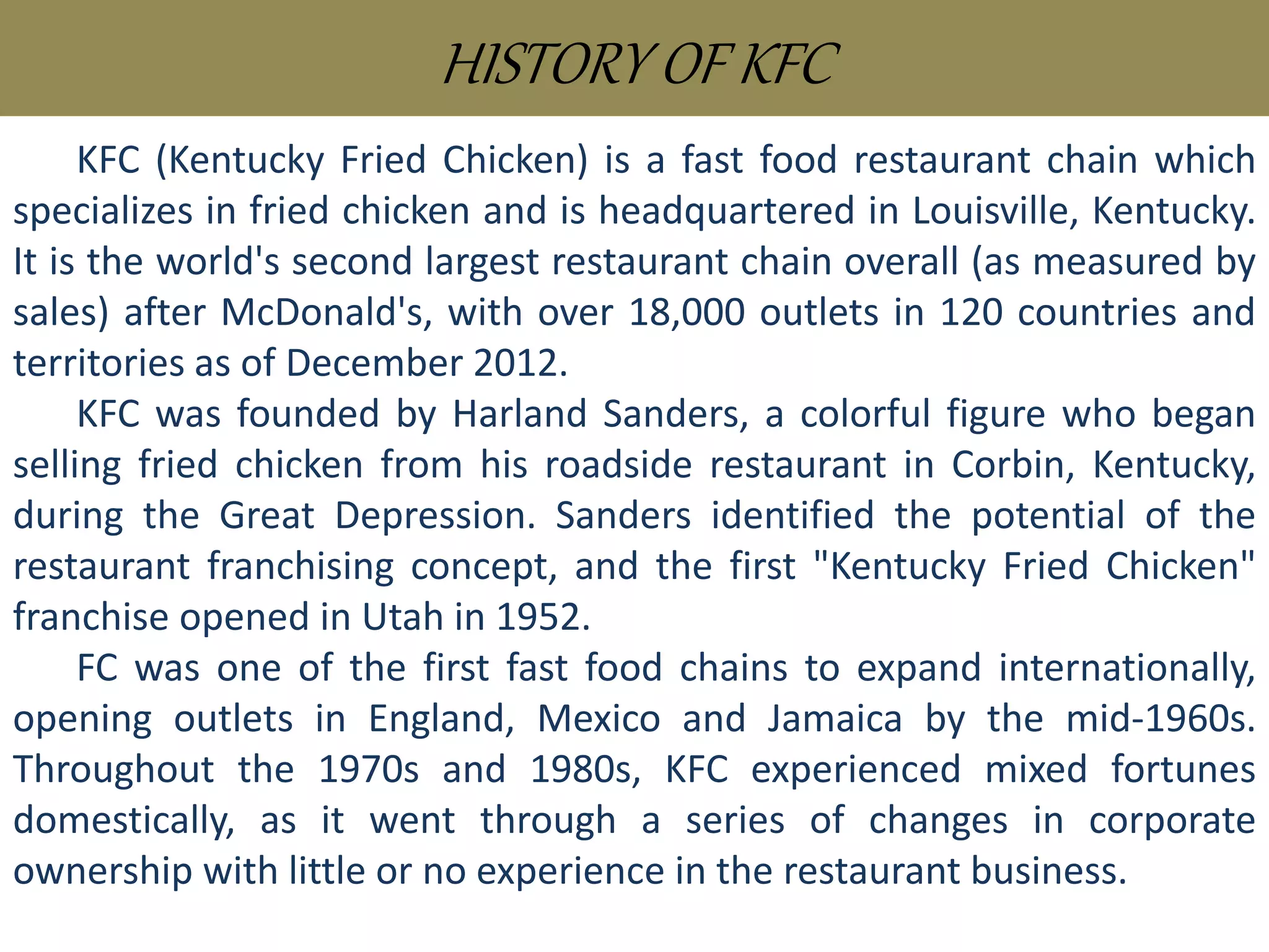 Food & beverage | PPTX