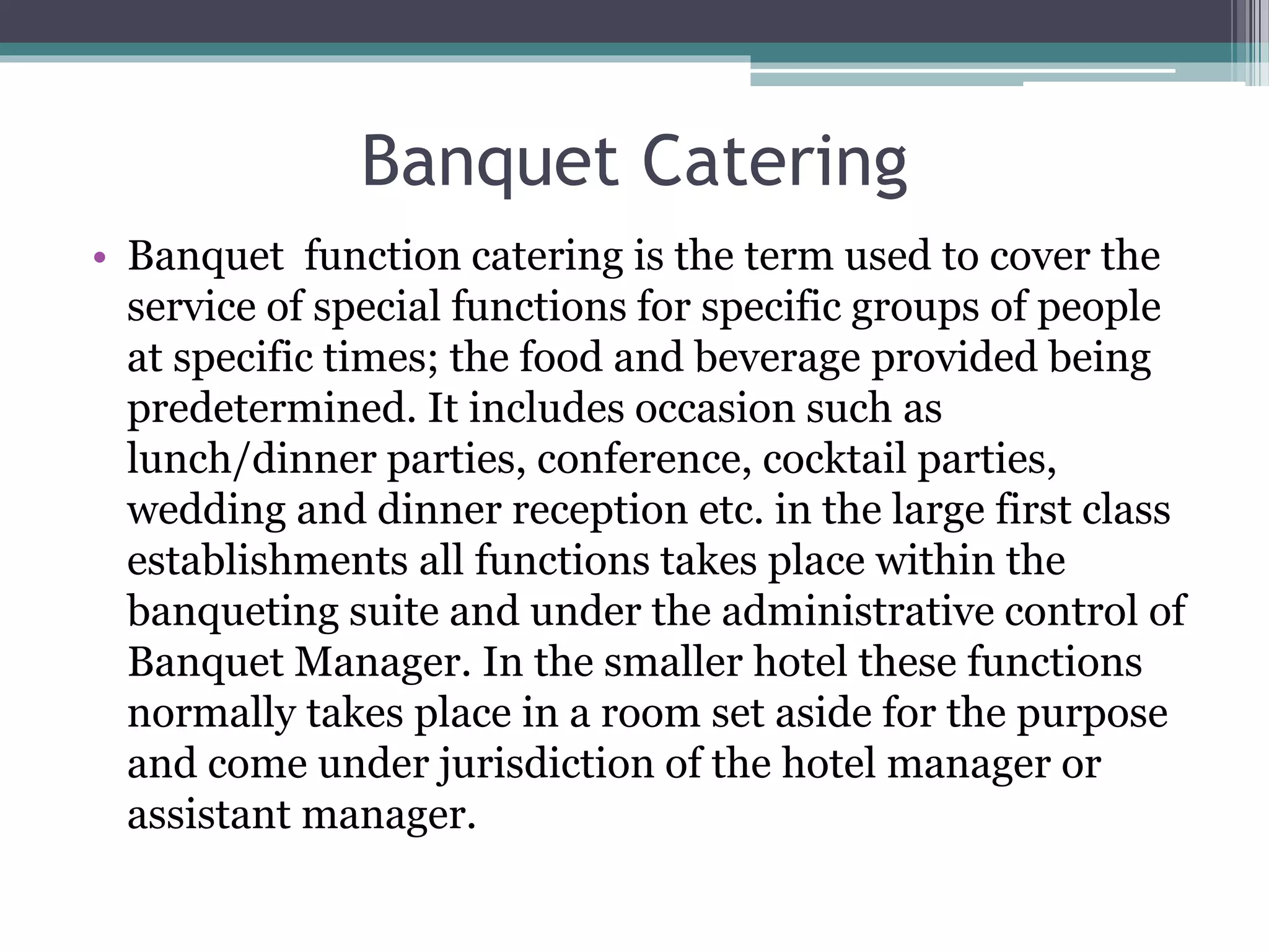 FOOD & BEVERAGE SERVICE BASICS | PPTX