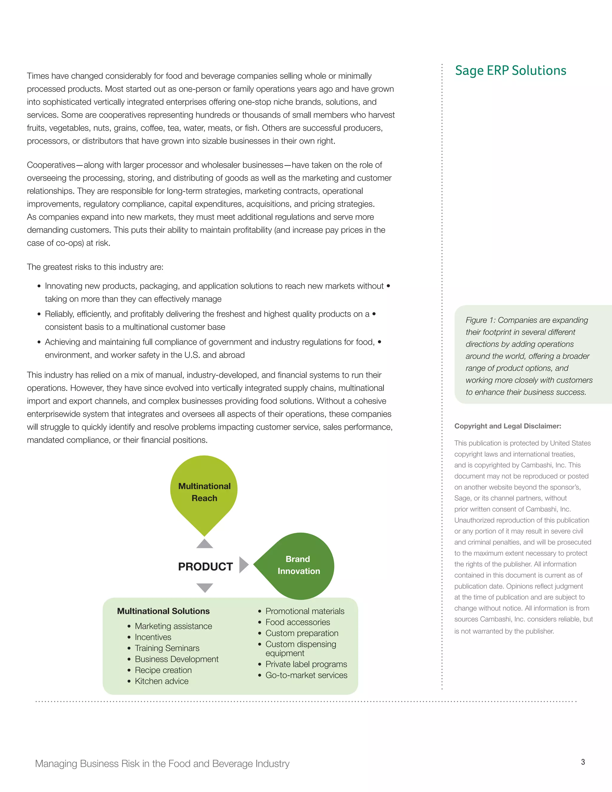 Food & beverage industry risks | PDF
