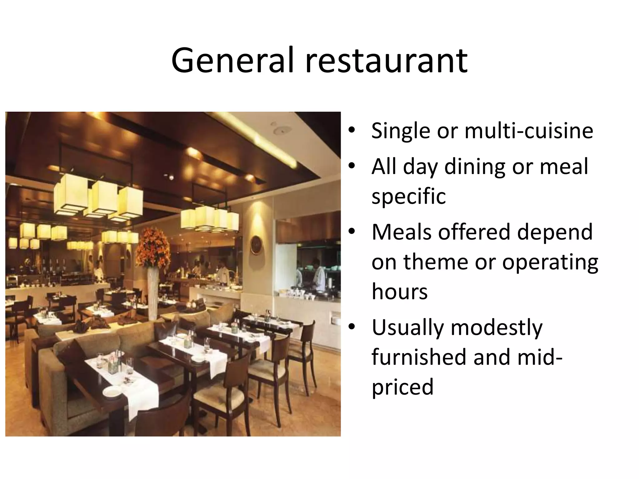 Food and beverage outlets in Hospitality industry | PPTX