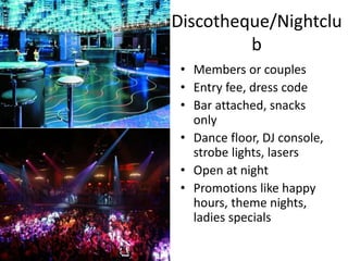 Food and beverage outlets in Hospitality industry | PPTX