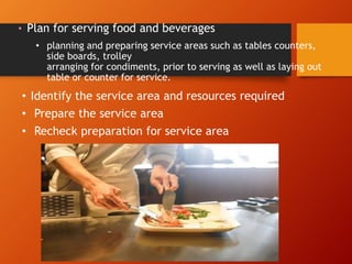 Food &beverage service steward ppt | PPTX