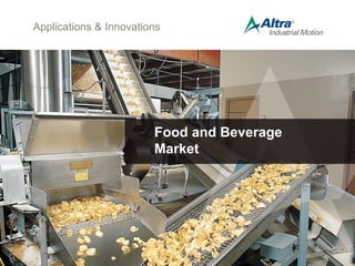 Food & Beverage Market Applications & Innovations | PPT