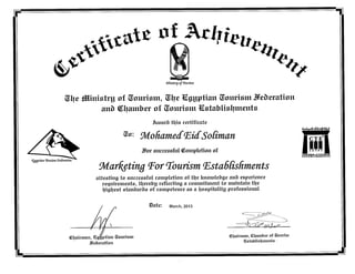 Food & beverages marketing certificate | PDF