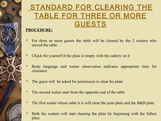 Food & beverage sop's | PPT