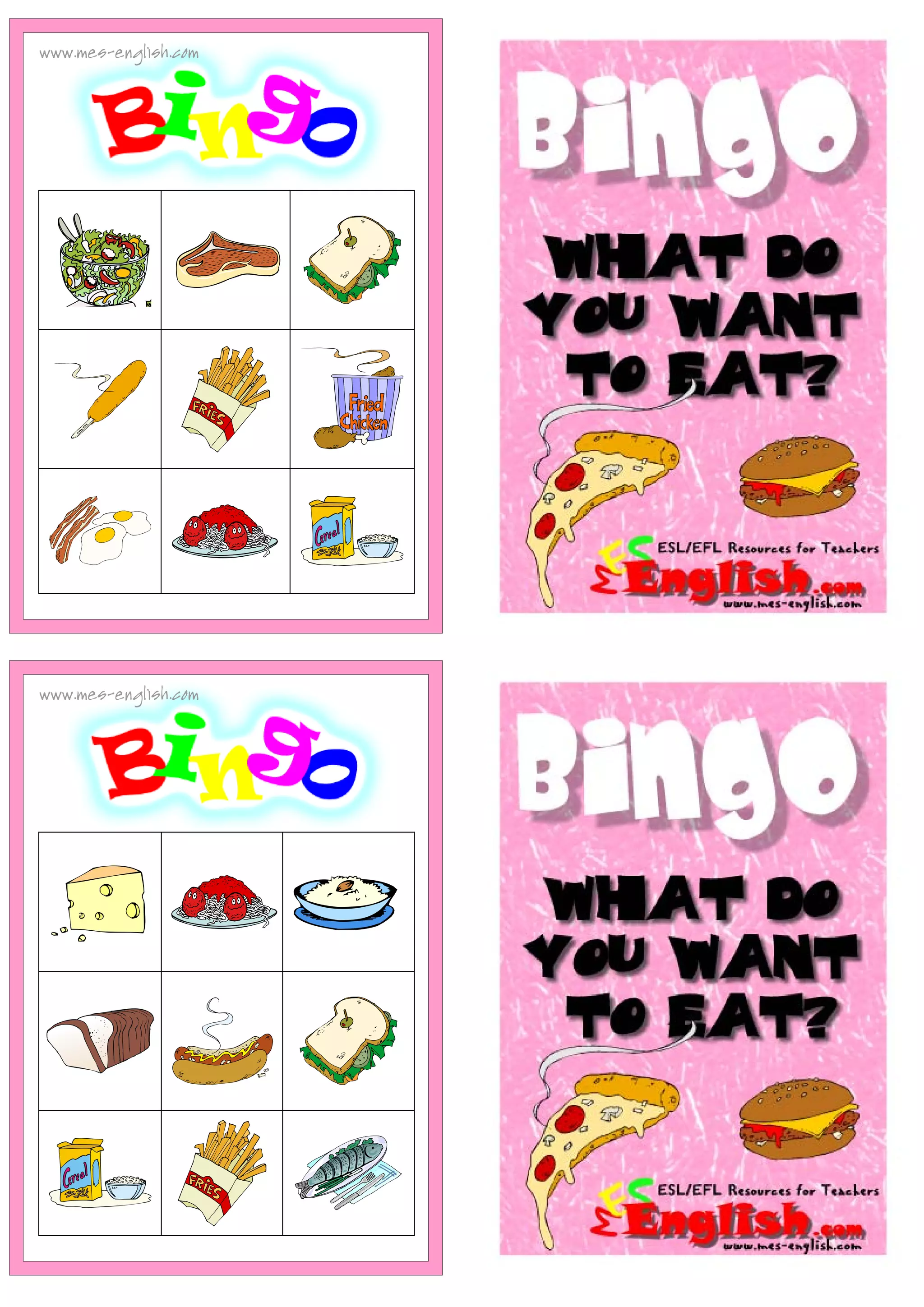 Food bingo | PDF
