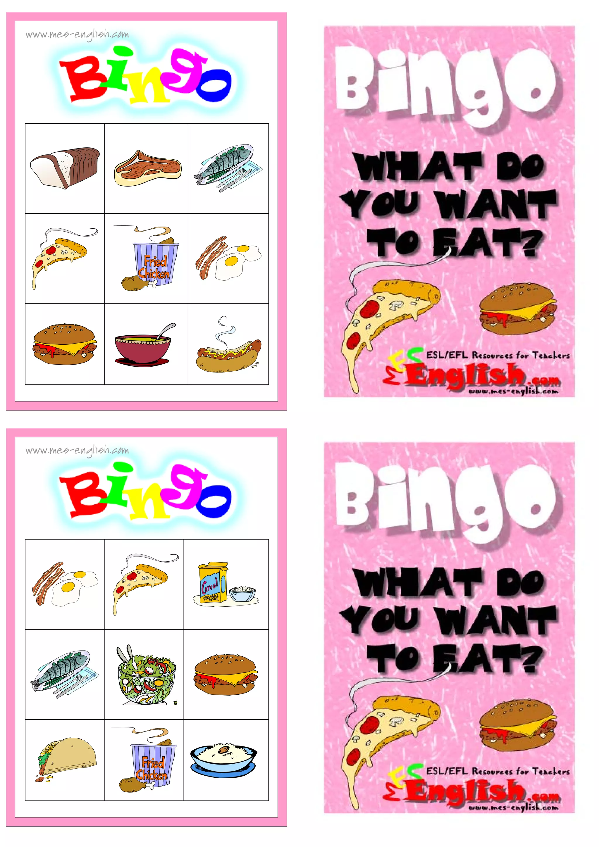 Food bingo | PDF