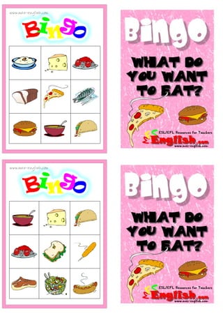Food bingo | PDF