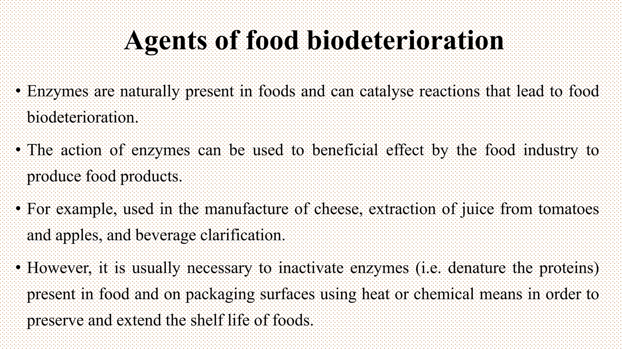 Food biodeterioration | PPTX
