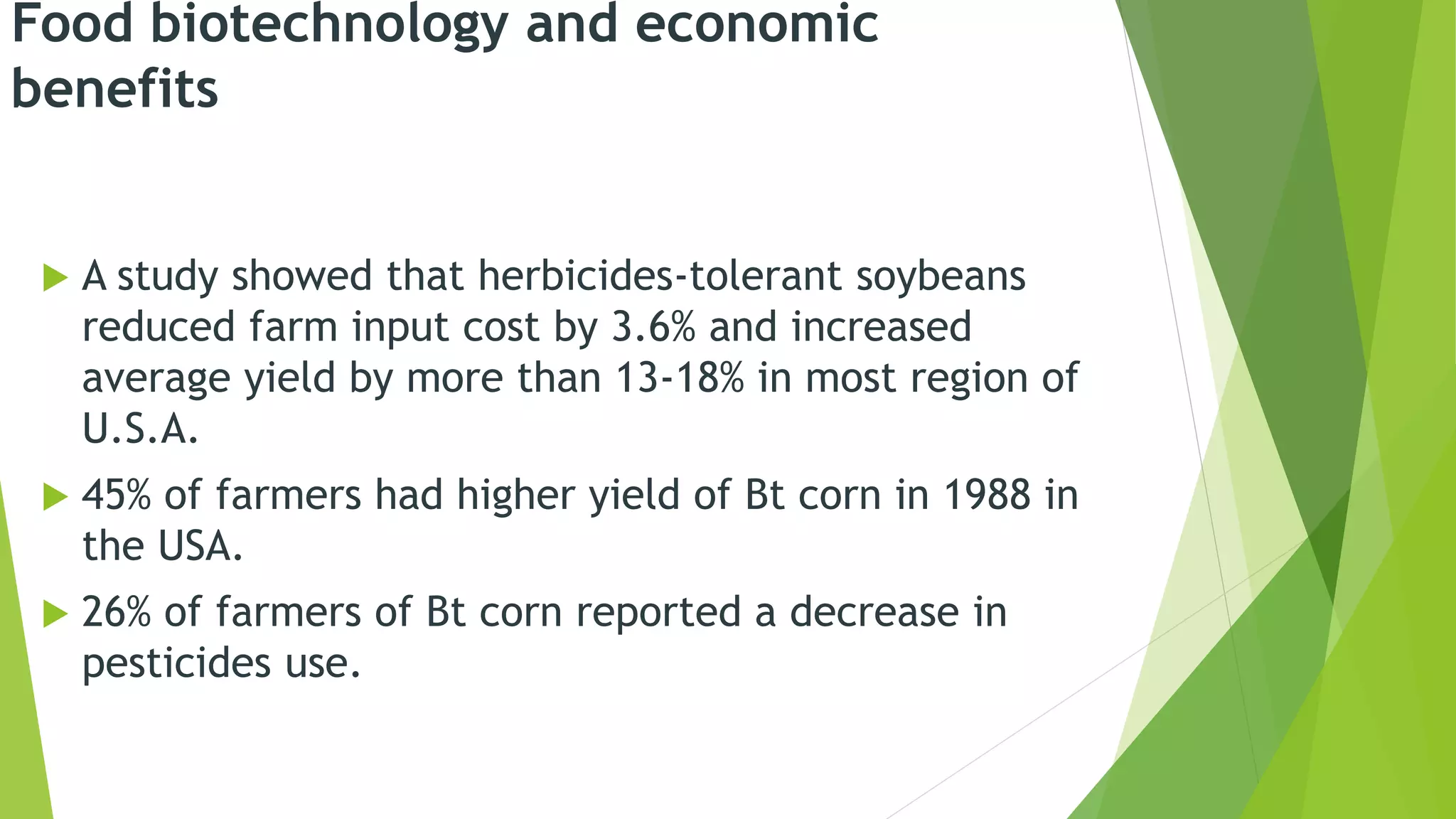 Food biotechnology- genetically modified food materials | PPTX