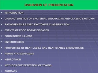 Food borne bacterial toxins. | PPT