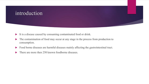 Food borne disease | PPT