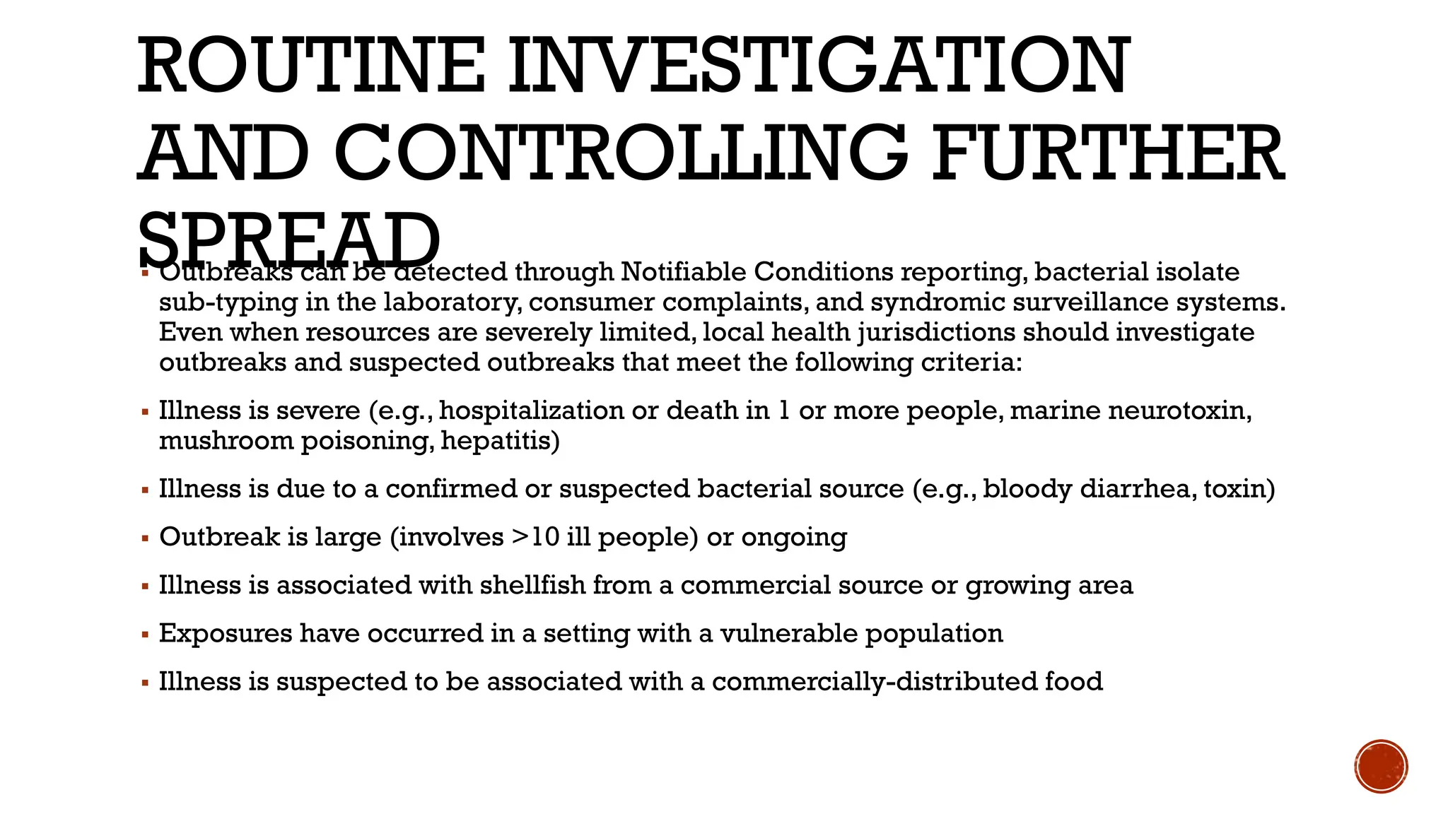 Food borne disease outbreak | PDF