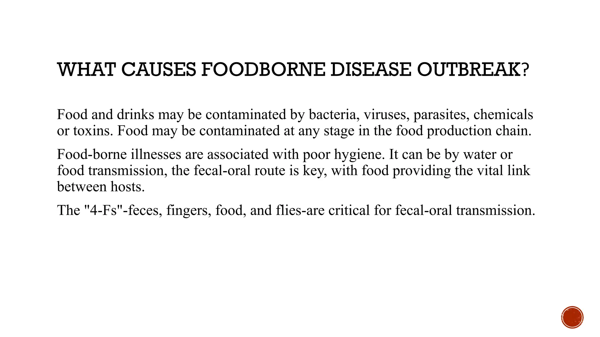 Food borne disease outbreak | PDF