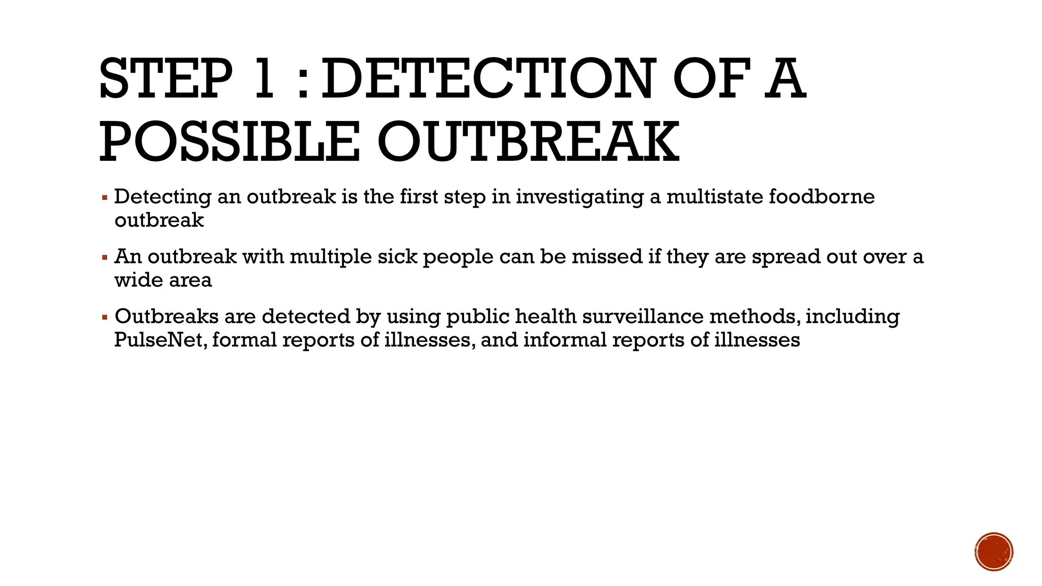Food borne disease outbreak | PDF