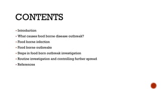 Food borne disease outbreak | PDF