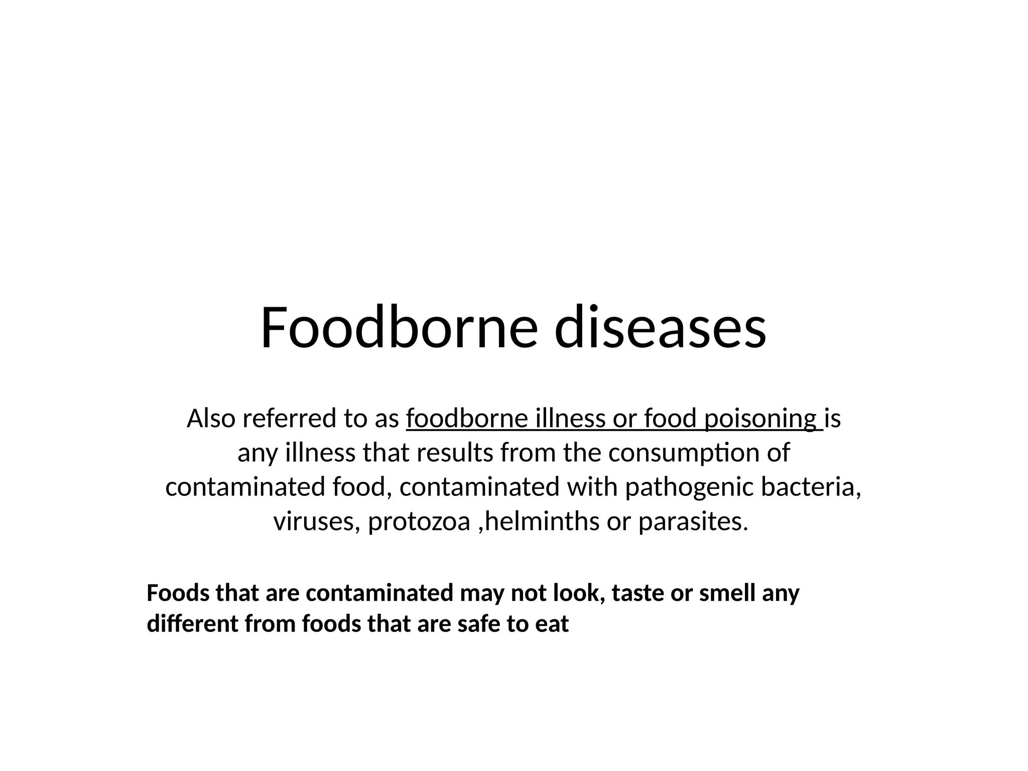 Foodborne diseases home science bsc agriculture | PPTX