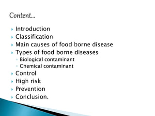 Food borne disease | PPTX