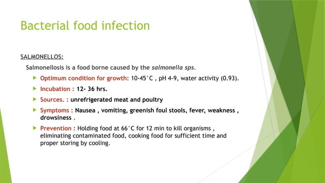 food borne infection (bacterial,viral, parasitic) | PPT