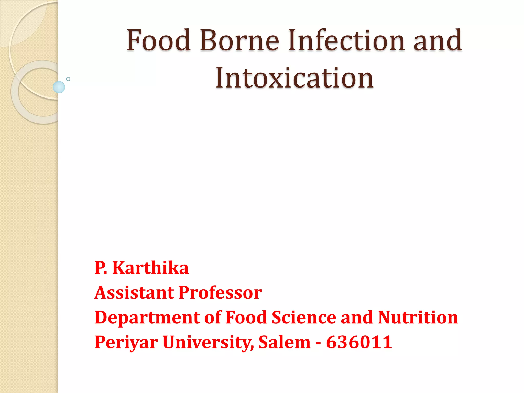 Food borne infection and intoxication converted | PDF