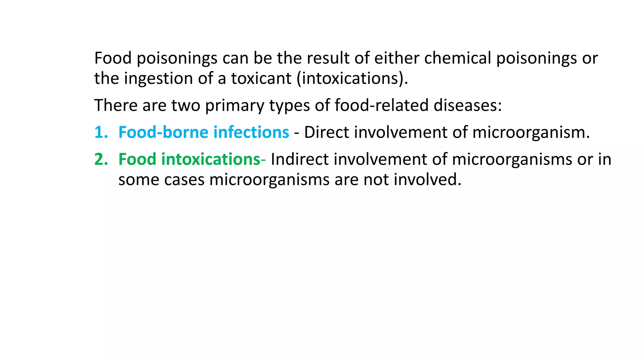 Food borne infections and intoxications | PPTX