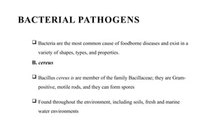 FOOD BORNE PATHOGENS unexplored area of microbiology | PPTX