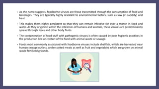 Food borne Viral Pathogens harmful to human | PPTX