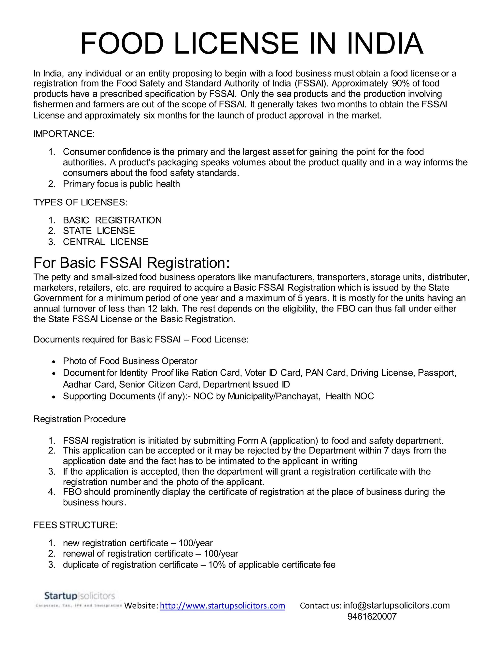 Food certificate | DOCX