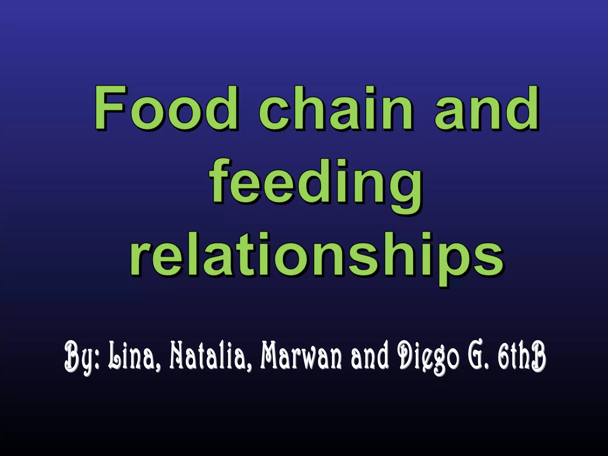Ecosystems: Food chain | PPT