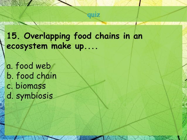 Food Chain and Food Web | PPTX