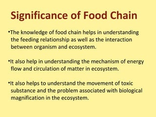 Food chain,food web and ecological pyramids | PPT