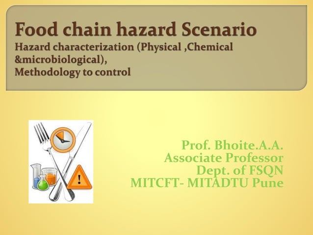 Food chain hazard scenario | PPTX | Food Allergies | Food & Drink