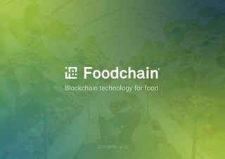 Foodchain | Blockchain Technology for Food | PDF