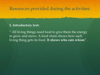 Food chains 2 | PPTX