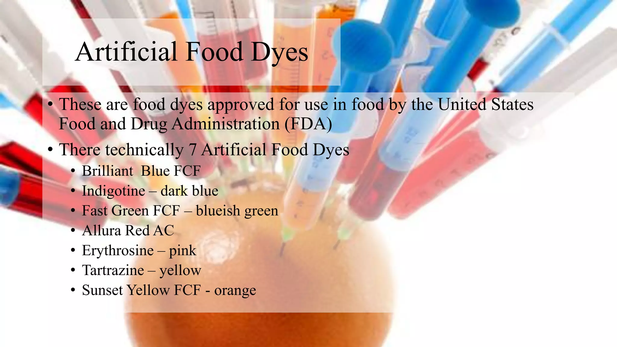 Food Coloring | PPTX