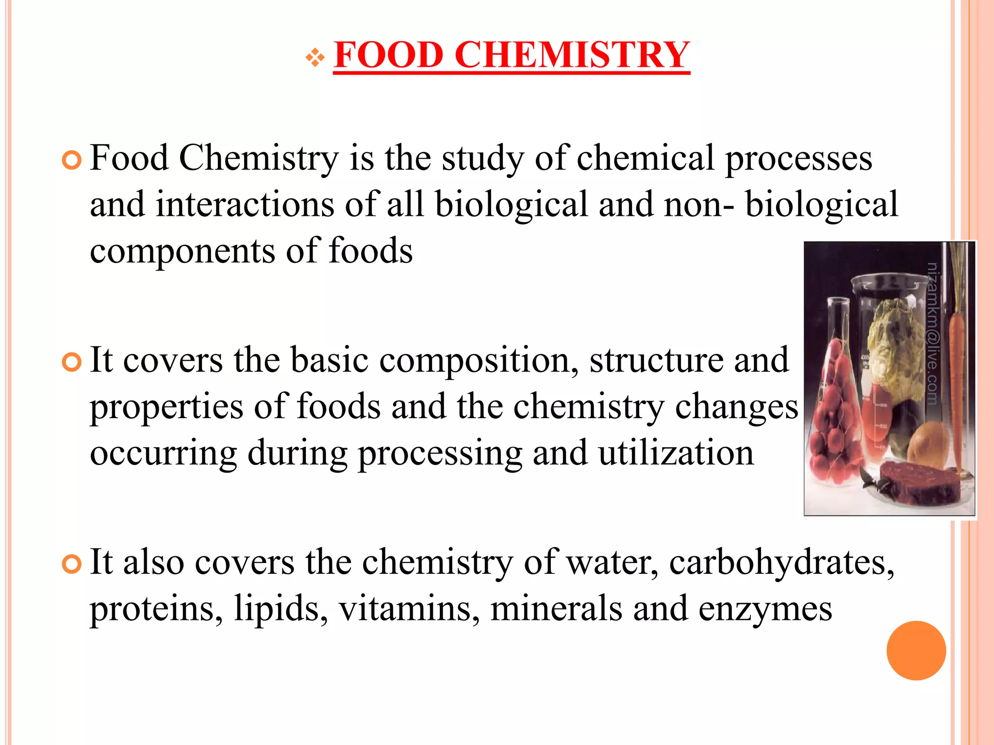 Food chemistry | PPTX
