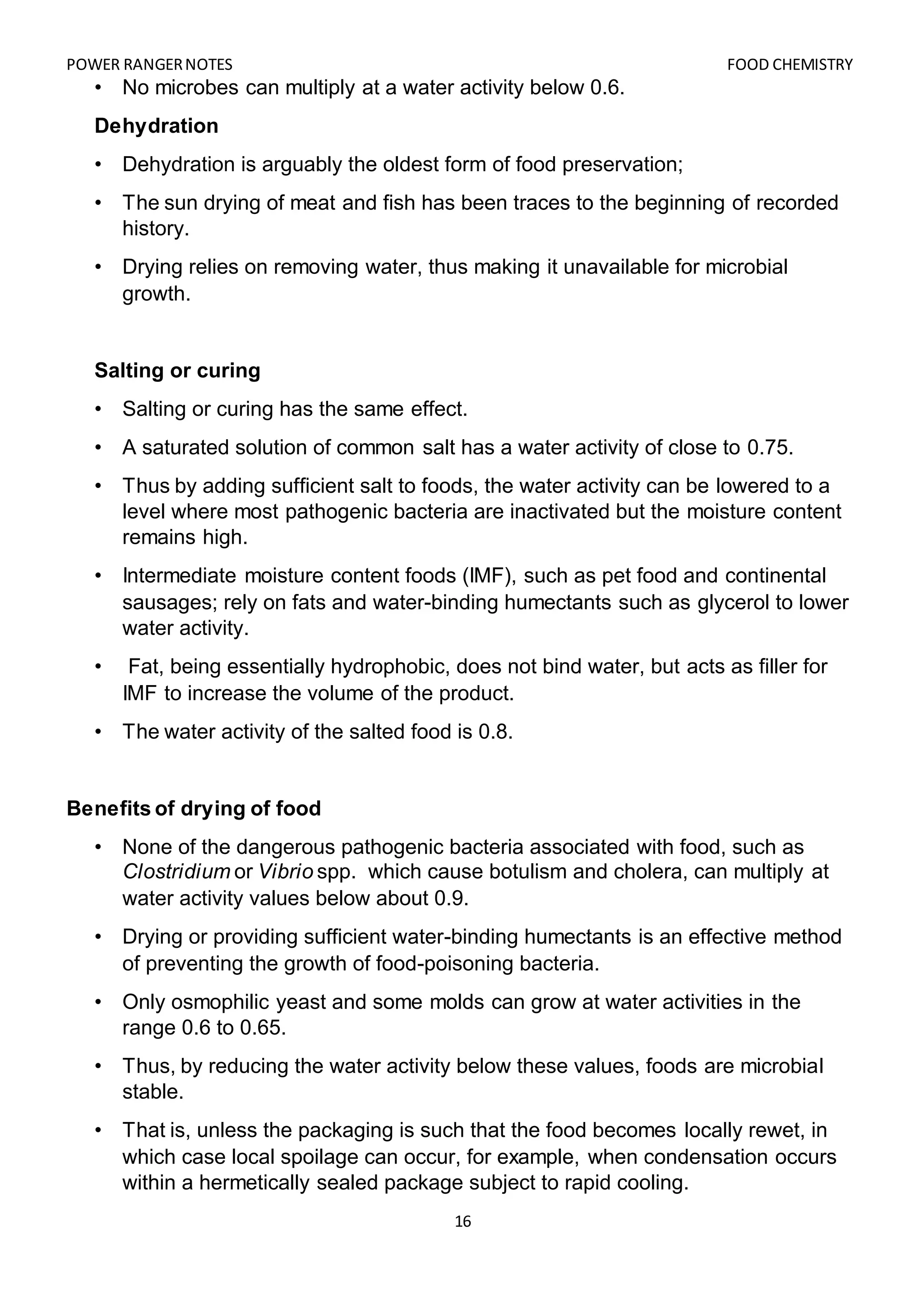 Food chemistry 2nd sem (full sylabus) | DOCX