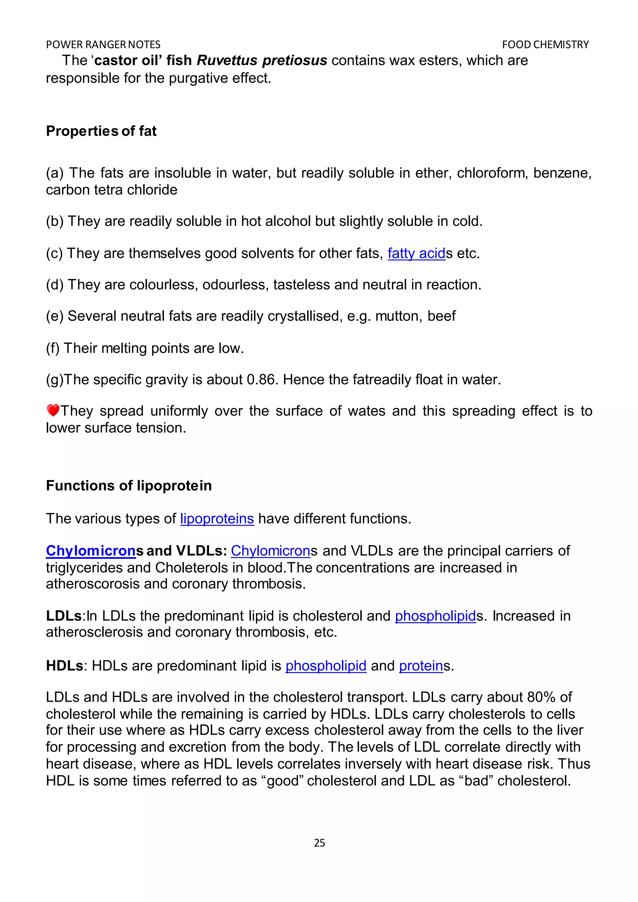 Food chemistry 2nd sem (full sylabus) | DOCX