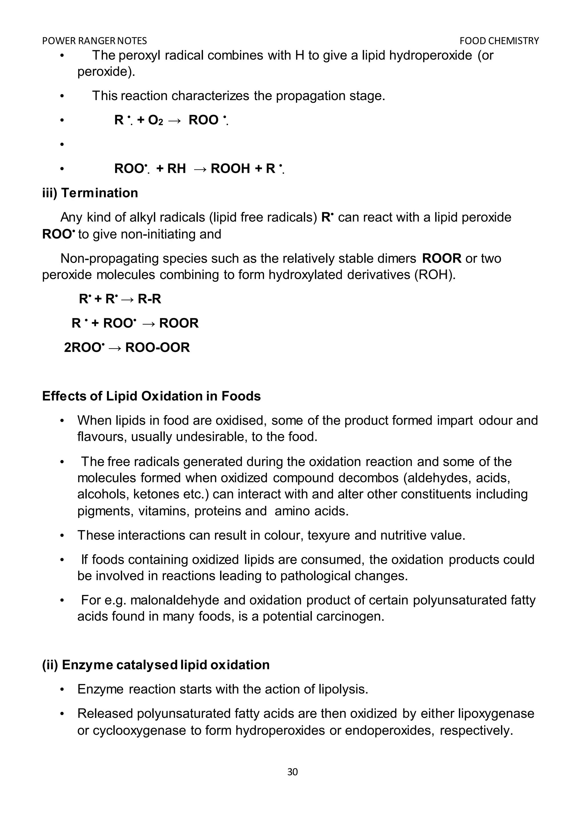 Food chemistry 2nd sem (full sylabus) | DOCX