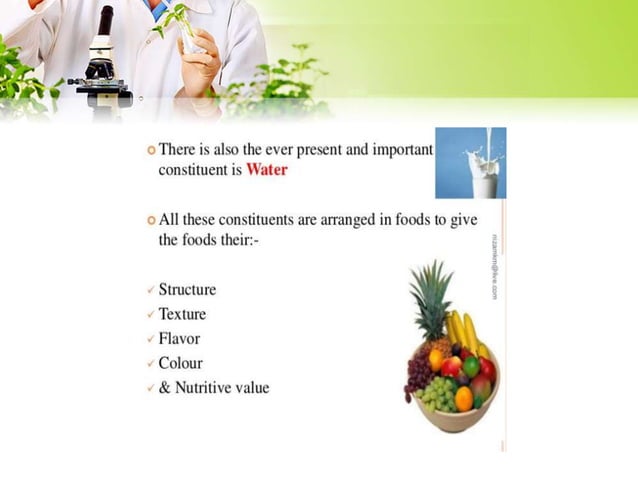 Food chemistry | PPTX | Chemistry | Science