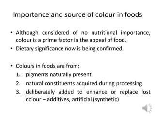 Food Chemistry - Color and pigments in Food_Part 1.pptx