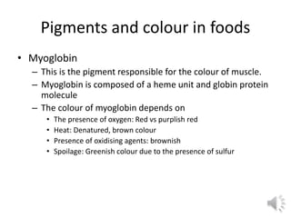 Food Chemistry - Color and pigments in Food_Part 3.pptx