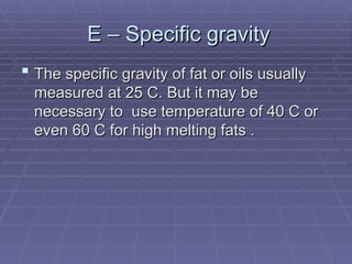 Food chemistry ,fats , lipids,fatty acids | PPT