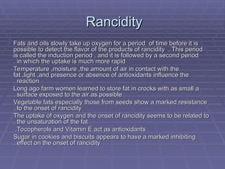 Food chemistry ,fats , lipids,fatty acids | PPT
