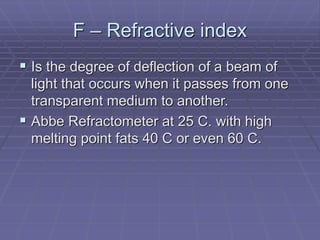 Food chemistry (Technology of Fats and oils) | PPT