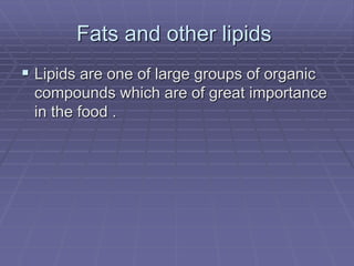 Food chemistry (Technology of Fats and oils) | PPT